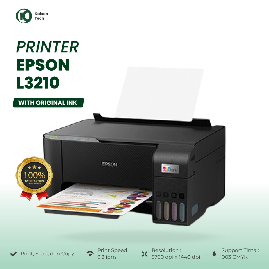 Jual Printer EPSON L3210 All In One - Printer Print Scan Copy Pengganti Epson L3110 Printer Eco ...