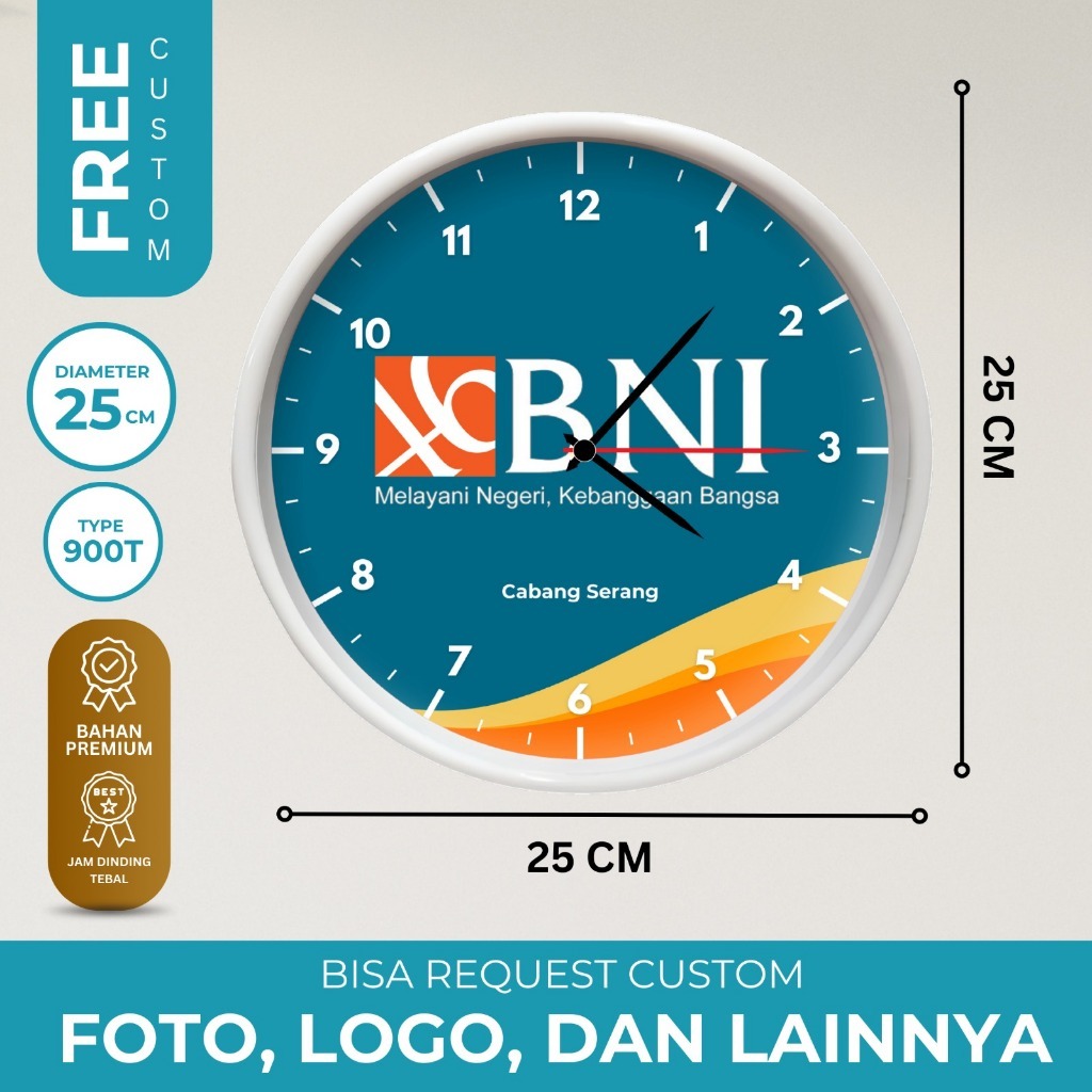 Jual BEBAS DESAIN JAM DINDING COSTUM BESAR NAMA DAN FOTO / JAM DINDING ...