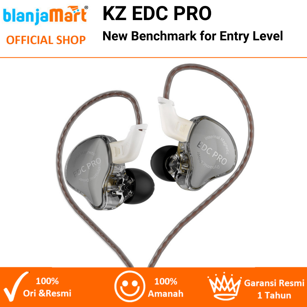 Jual KZ EDC Pro Single DD In Ear Earphone with MIC | Shopee Indonesia