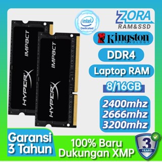 Jual [For Intel CPU Only] Kingston HyperX DDR4 RAM 16GB 8GB 3200MHz 2666MHz 2400MHz Laptop ...