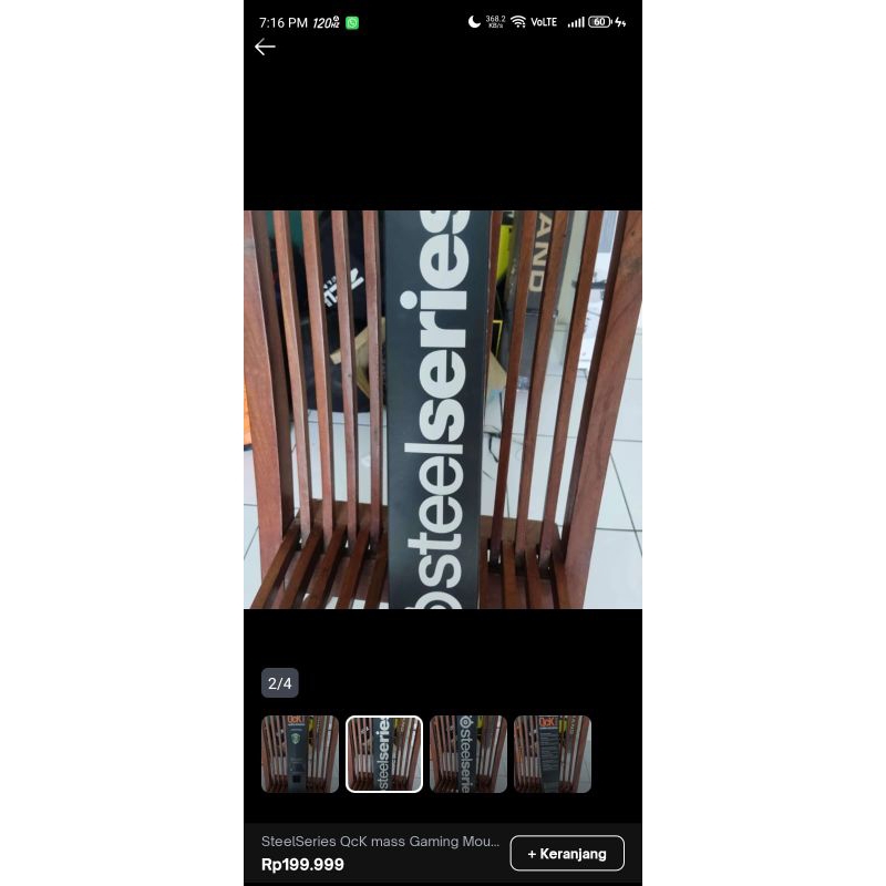 Jual SteelSeries QcK mass Gaming Mouse Pad | Shopee Indonesia