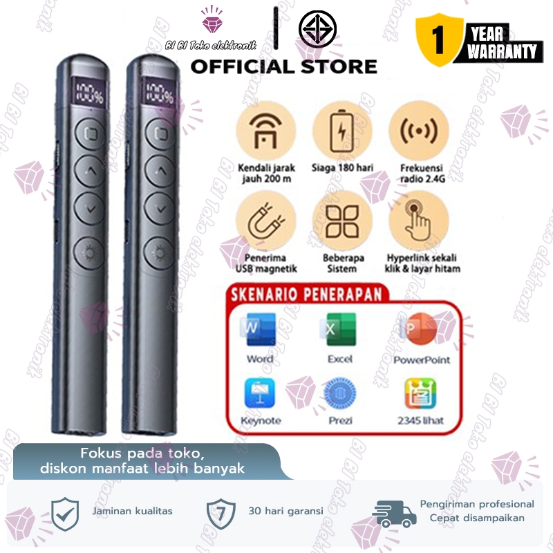 Jual S7 Laser Pointer Wireless Pointer Presentasi PPT Presenter USB ...