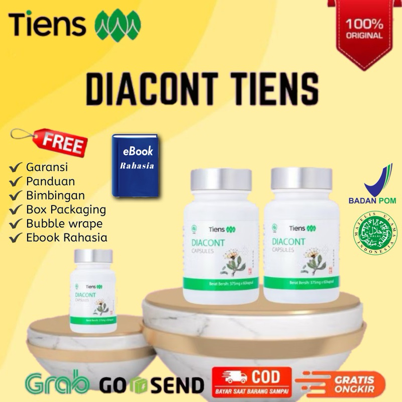 Jual DIACONT TIENS / MENURUNKAN KADAR GULA DARAH & DIABETES OROGINAL ...