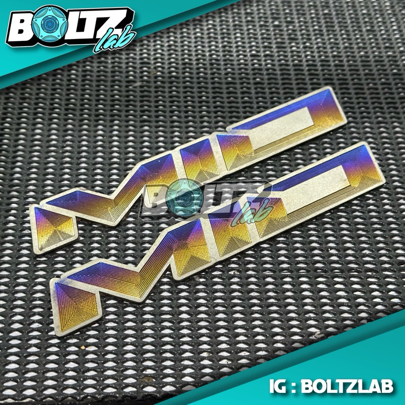 Jual Emblem Titanium Mio Sepasang | Shopee Indonesia
