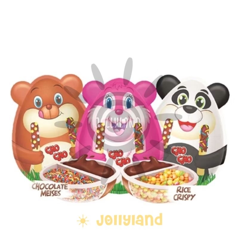 Jual Cho Cho Joy Jumbo 40g Meses Coklat Rice Crispy Snack Telur Mainan ...