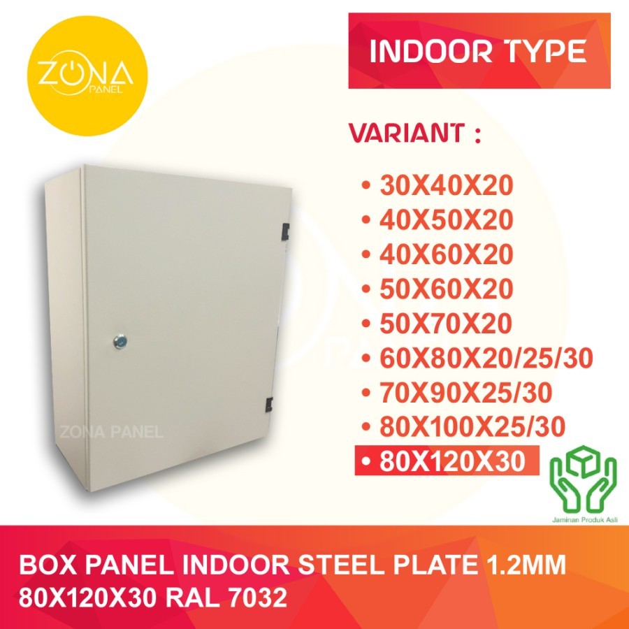 Jual BOX PANEL LISTRIK INDOOR 80X120X30CM 800X1200X300MM PLAT 1.2MM ...