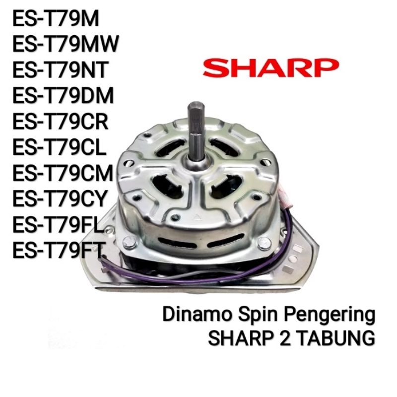 Jual ALL TYPE SHARP Motor Dinamo Spin Pengering Mesin Cuci SHARP ES ...