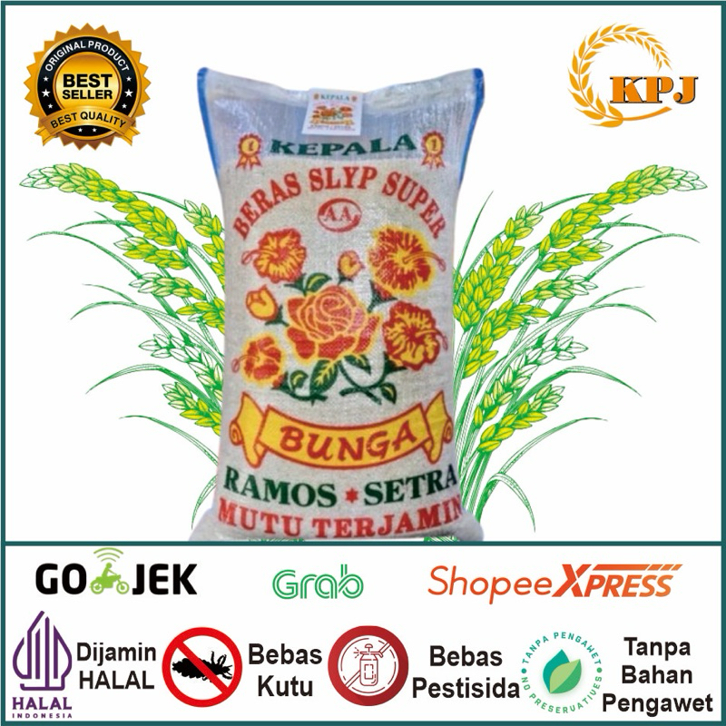 Jual beras bunga setra (cap kembang) 5kg 10kg 20kg | Shopee Indonesia
