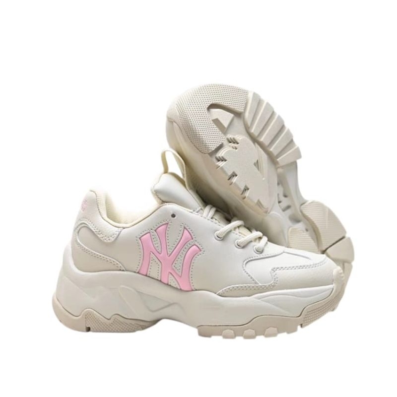 Jual Sepatu MLB Bigball Chunky NY Yankees Window Cream Pink / MLB ...