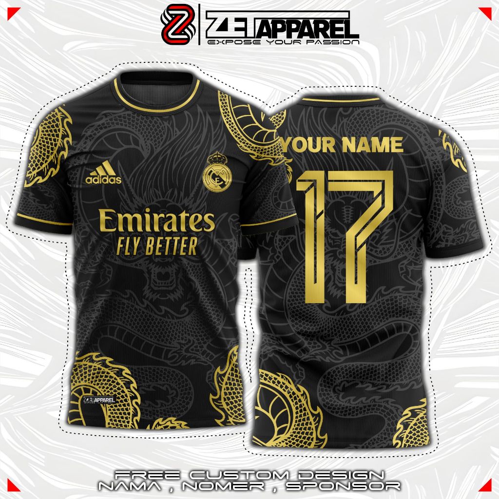 Jual JERSEY REAL MADRID GOLD SERIES LIMITED EDITION NEW VERSION BAHAN ...