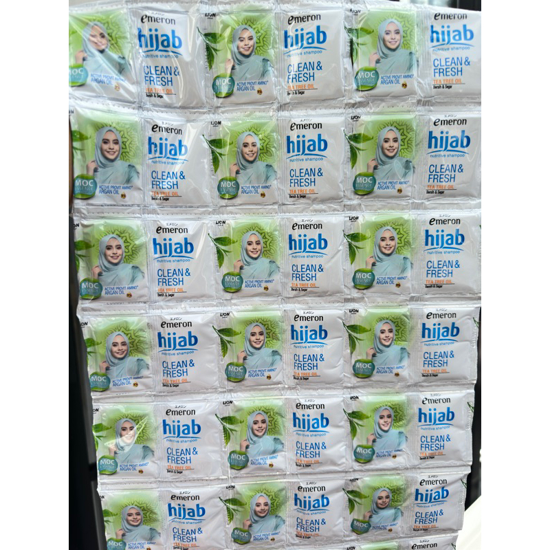 Jual Shampoo EMERON Hijab Double Sachet 12 x 2 | Shampoo Emeron Hijab ...