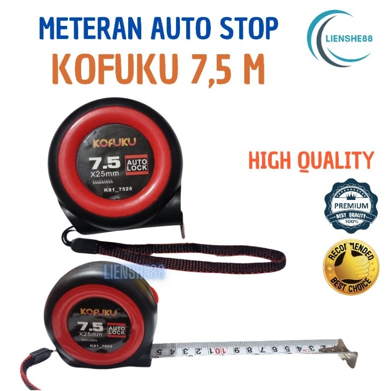 Jual METERAN AUTO LOCK METERAN MAQNET ANTI PECAH KOFUKU 7,5 METER ...