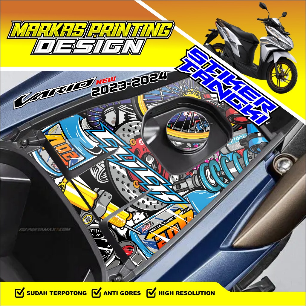 Jual STICKER TANGKI BENSIN VARIO 2023 2024 STIKER TANGKI MOTOR STICKER ...