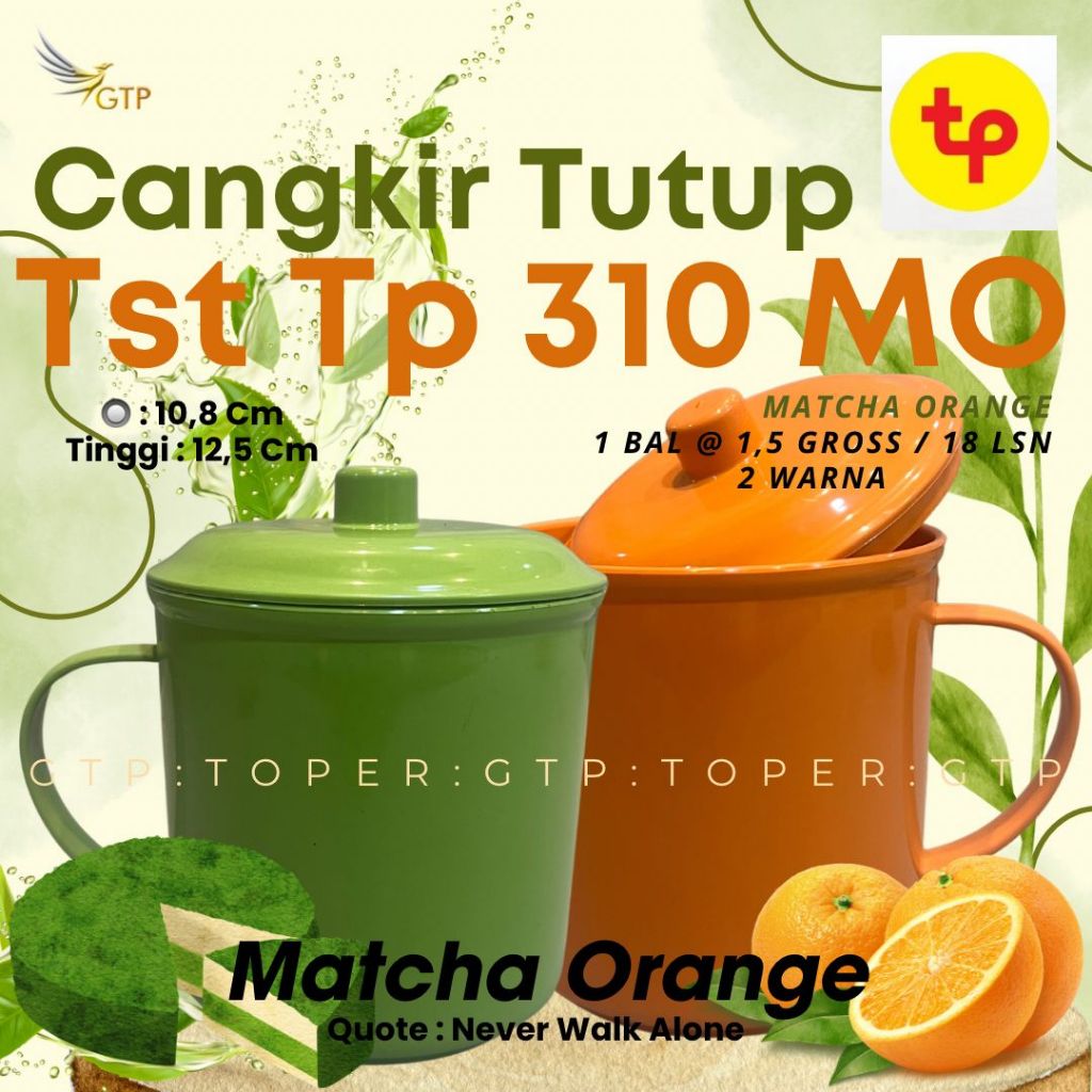 Jual GELAS CANGKIR TST TP 310 MO (D: 10,8 CM, T: 12,5 CM) TUTUP WARNA ...