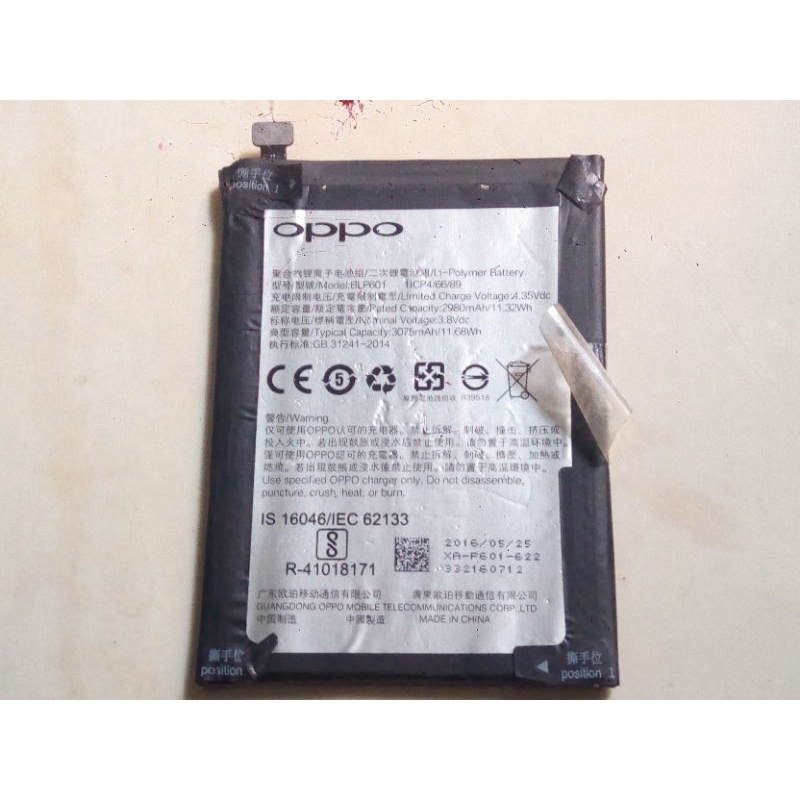 Jual BATERAI BATTERY OPPO F1S ORIGINAL COPOTAN BLP601 | Shopee Indonesia