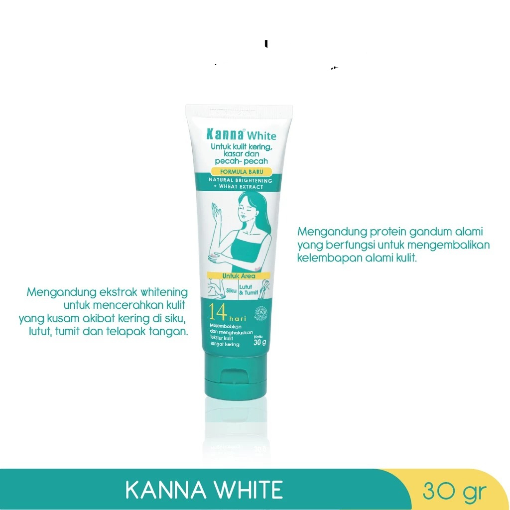 Jual Kanna White Cream / solusi kaki pecah dan kasar 30gr | Shopee ...