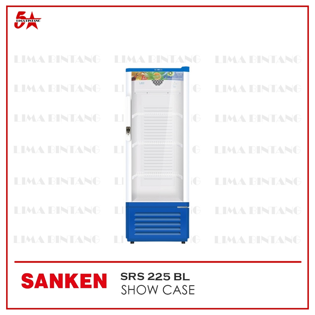 Jual Showcase Sanken SRS 225 BL Lemari Pendingin 220L | Shopee Indonesia