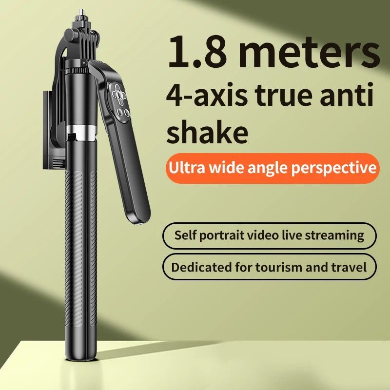 Jual MQ R18-SS Tongsis Bluetooth Tripod HP 1,8 Meter With Video Light ...