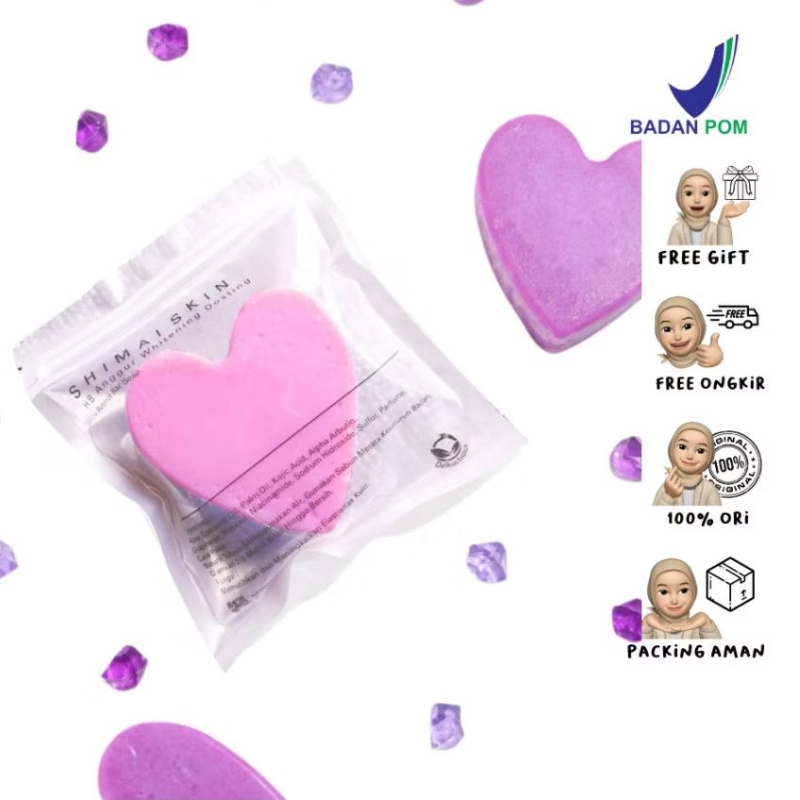 Jual SABUN HB ANGGUR WHITENING SHIMAI SKIN SABUN DOSTING + RETINOL ...