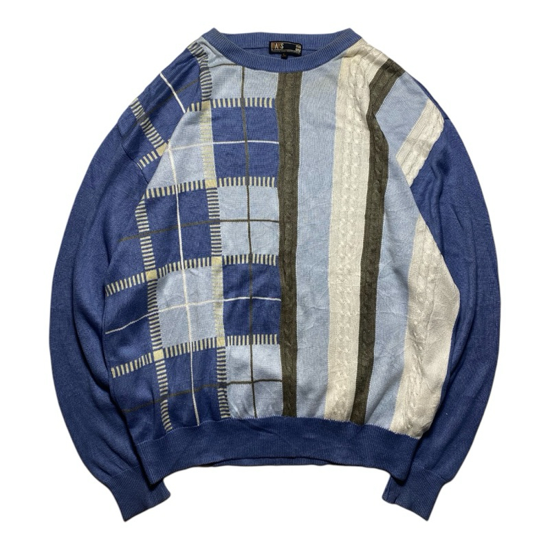 Jual knitwear sweater vintage pattern by daks | Shopee Indonesia