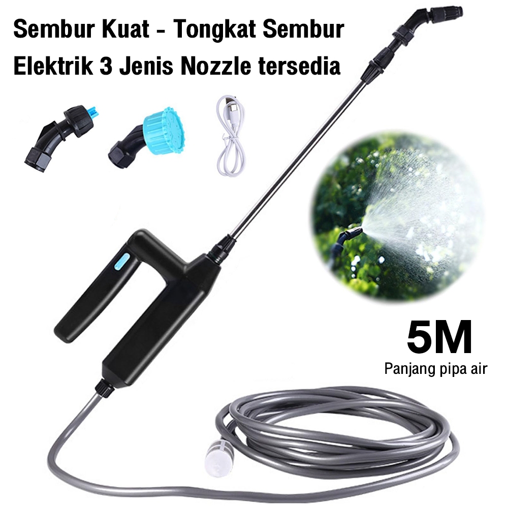 Jual Sprayer Elektrik Gagang Stik Semprotan Hama Rumput Tanaman Cuci ...