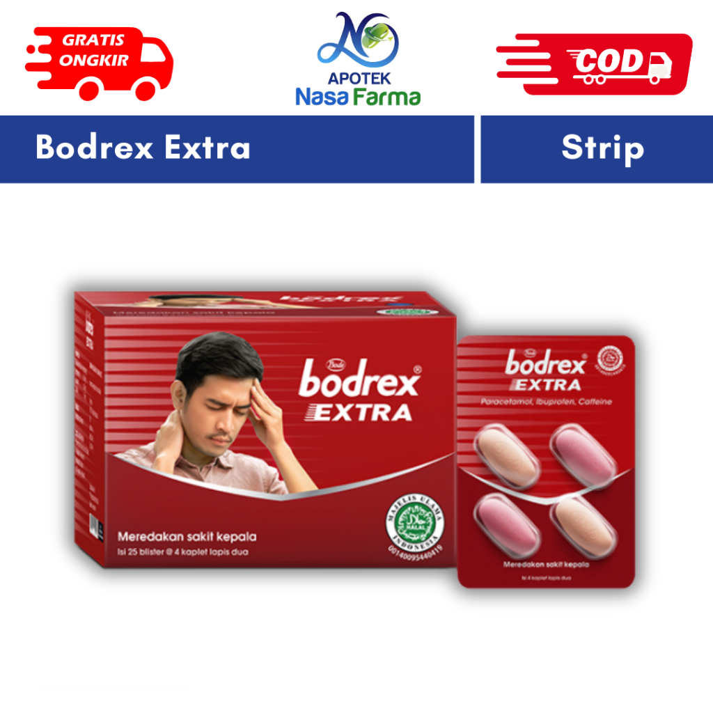 Jual BODREX EXTRA Obat Sakit Kepala Gigi Nyeri Radang Demam Anti ...