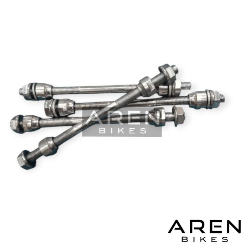 Jual AS RODA DEPAN SEPEDA BAUT KECIL 13 KROM BESI | Shopee Indonesia