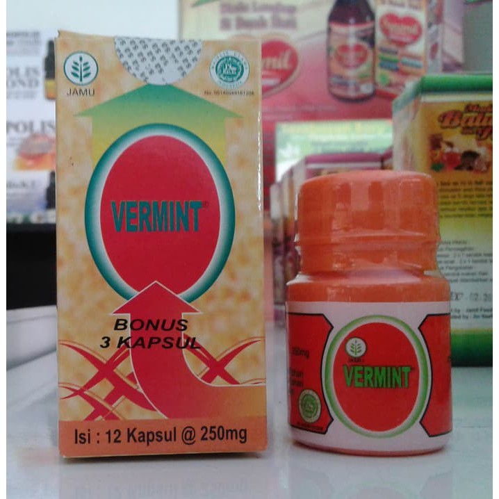 Jual Vermin VERMINT Original isi 12 Kapsul Ekstrak Cacing Tanah Obat ...