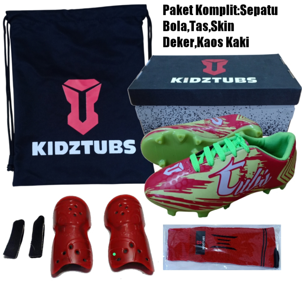 Jual KIDZTUBS Sepatu Bola Anak Paket Komplit Sepatu Bola Tas Skin Deker ...