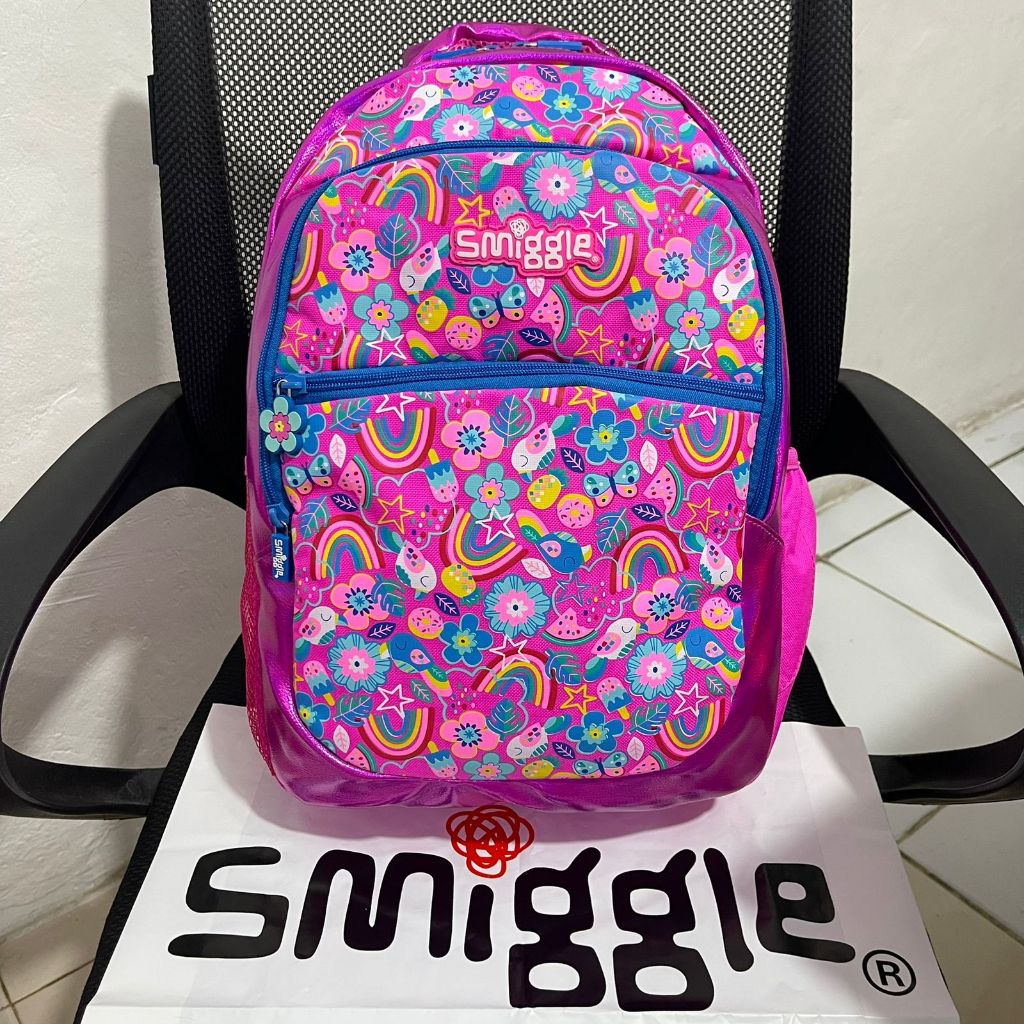 Jual RANSEL SMIGGLE FLOWER RAINBOW SD FREE PLASTIK SMIGGLE | Shopee ...