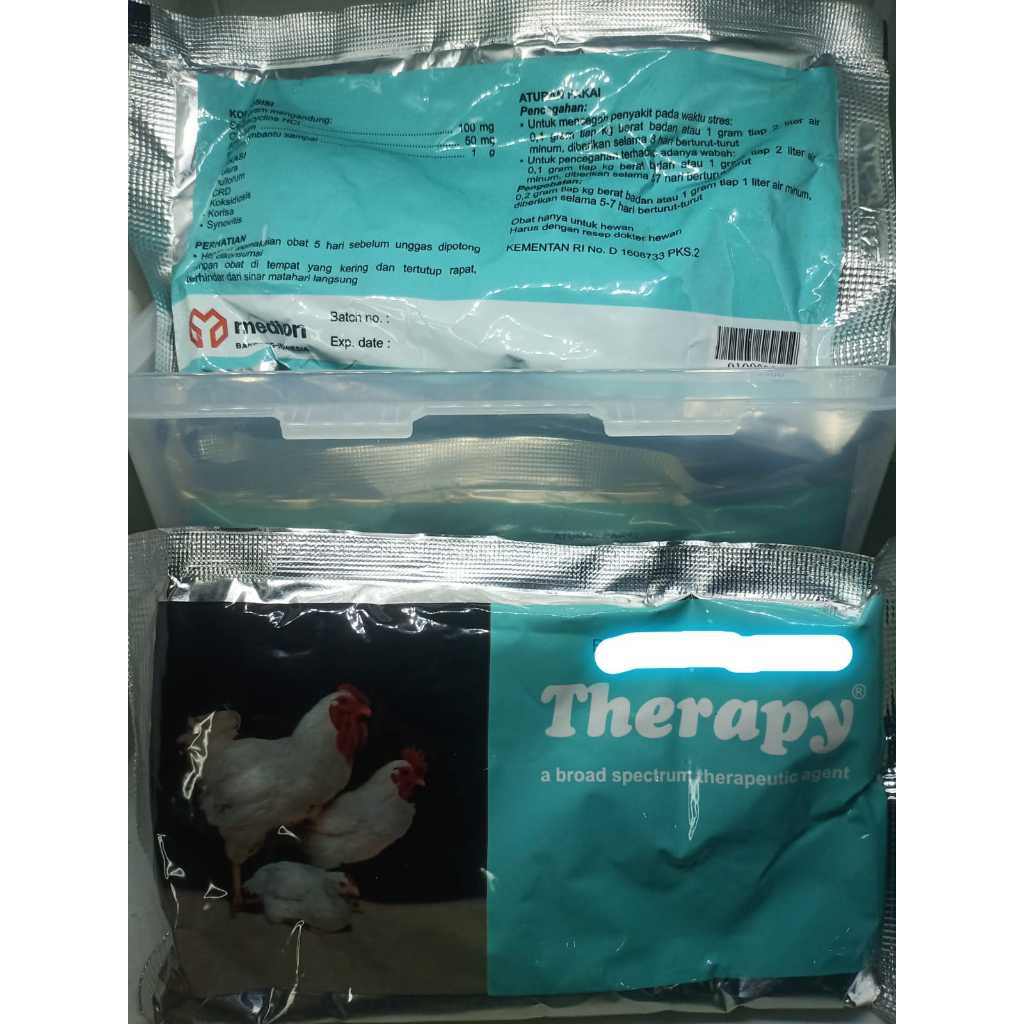 Jual therapy obat ayam produk medion serbuk larut air kemasan sachet ...