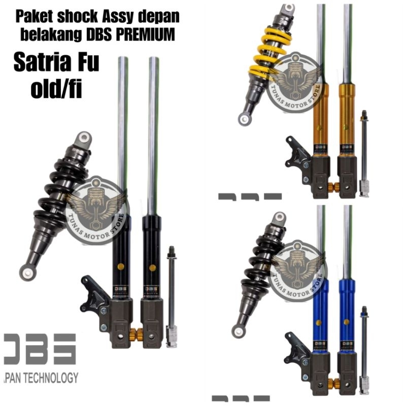 Jual PAKETAN SHOCK DEPAN BELAKANG DBS SATRIA FU 150 SHOCK DEPAN ASSY ...