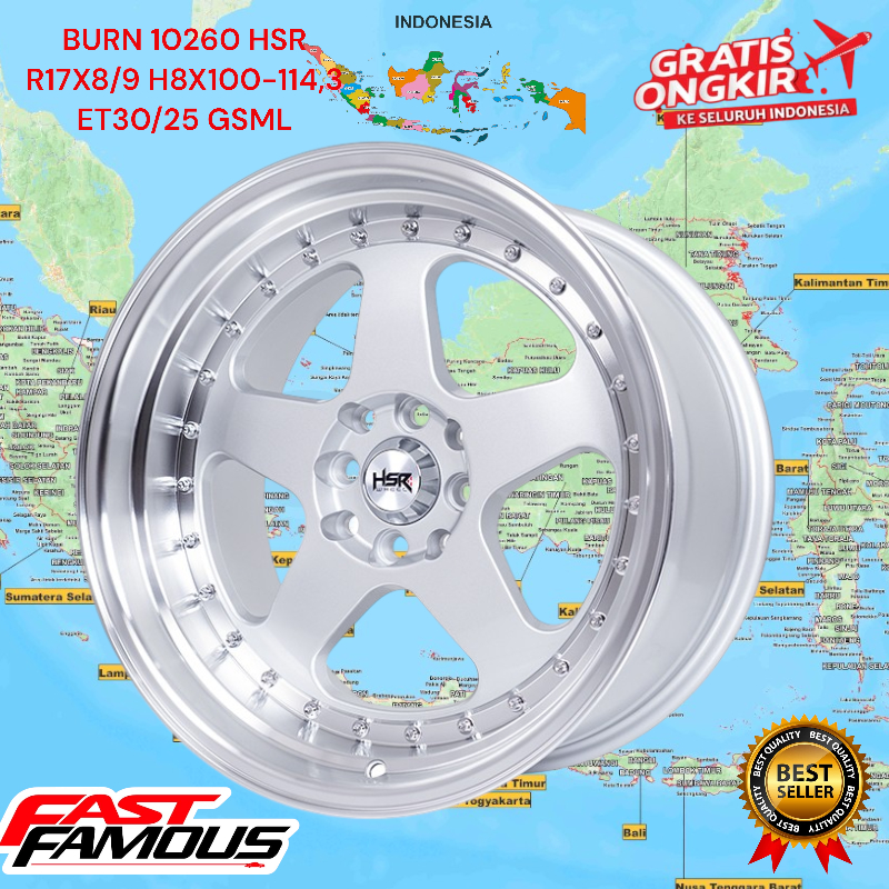 Jual VELG WORK MEISTER RING 17 BAUT 4 UNUTK MOBIL JAZZ FREED AVANZ ...
