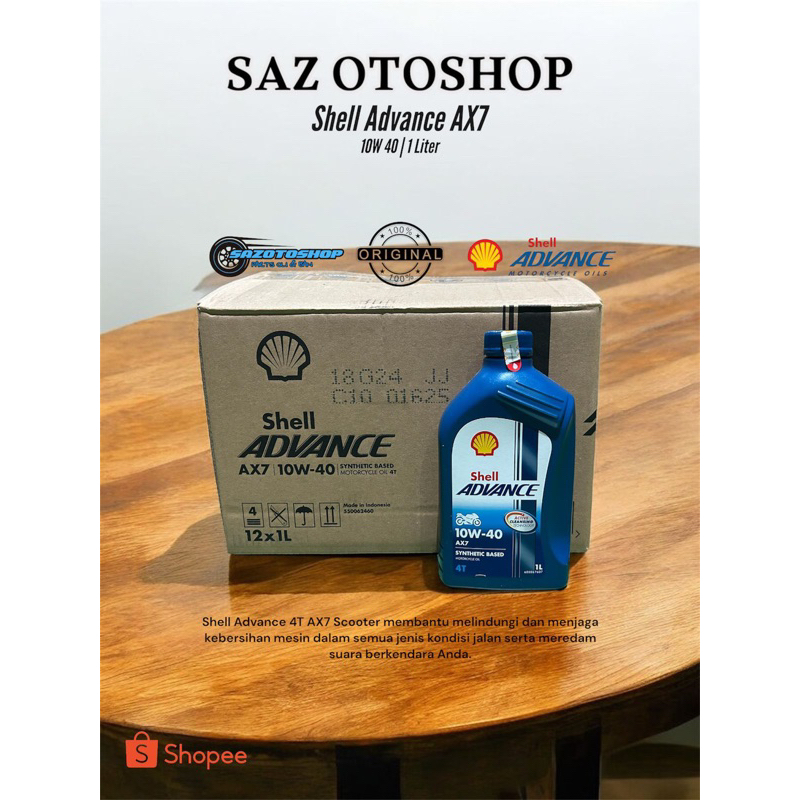 Jual Shell Advance AX7 10w-40 1L | Shopee Indonesia