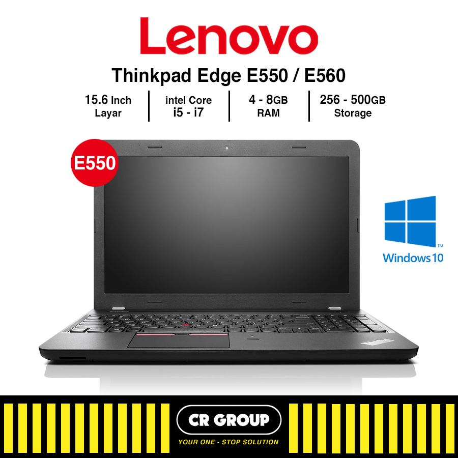 Jual Laptop Lenovo ThinkPad Edge E560/E550/E530 Intel Core i3 / i5 Gen 6 Ram 8GB Storage 256GB ...