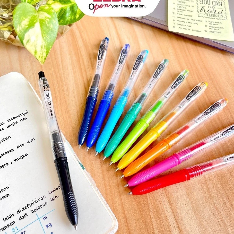 Jual Pulpen Gel Kokoro Zebra Kokoro Color 0,5mm Pulpen Gel Warna ...