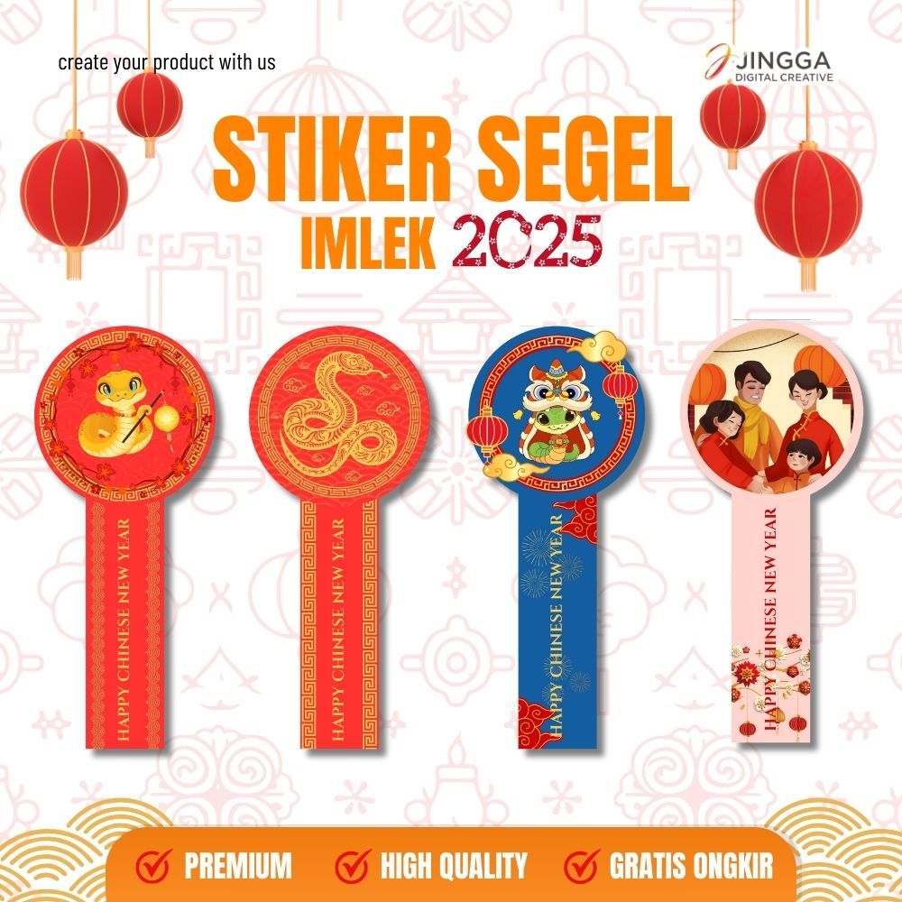 Jual [15 PCS] Stiker Segel Kue Imlek | Stiker Segel Imlek | Stiker ...
