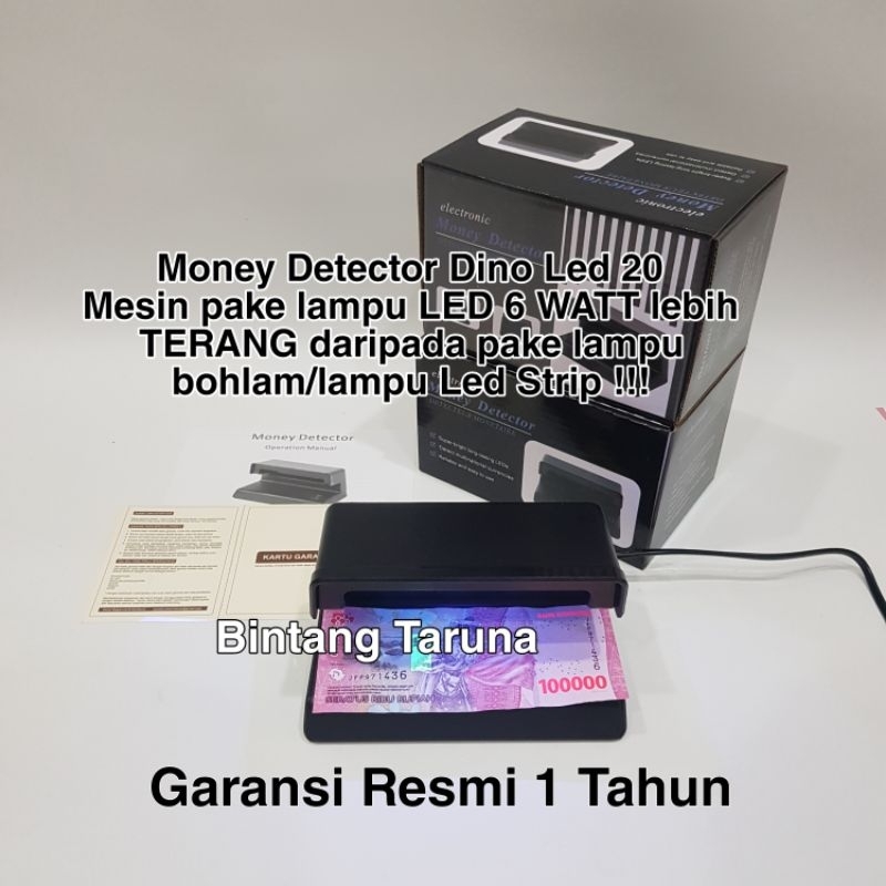 Jual Money Detector Dino led20 Alat Deteksi Uang Palsu UV Dino LED 20 ...