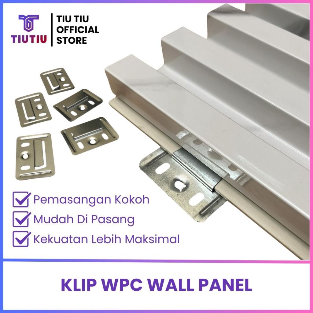 Jual Klip WPC Wall Panel Clip WoodPanel Bahan Stainless Anti Karat TIU ...
