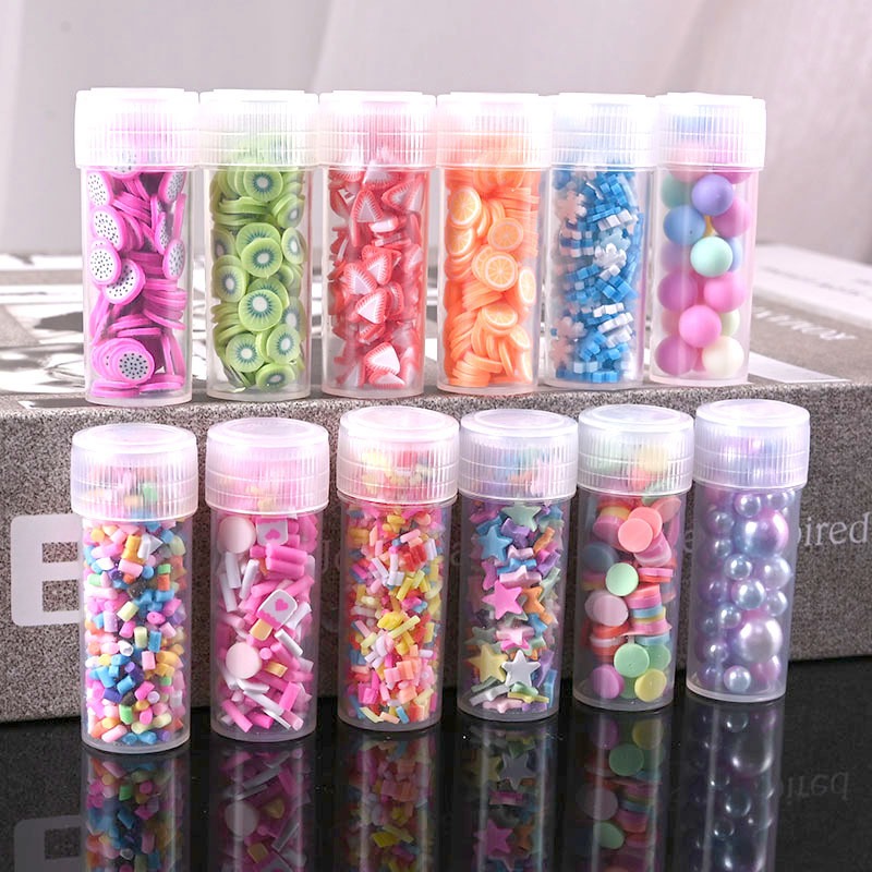 Jual DIY Fake Sprinkle Beads Nailart Tube 5ml dan Jar Colorfull Buah ...