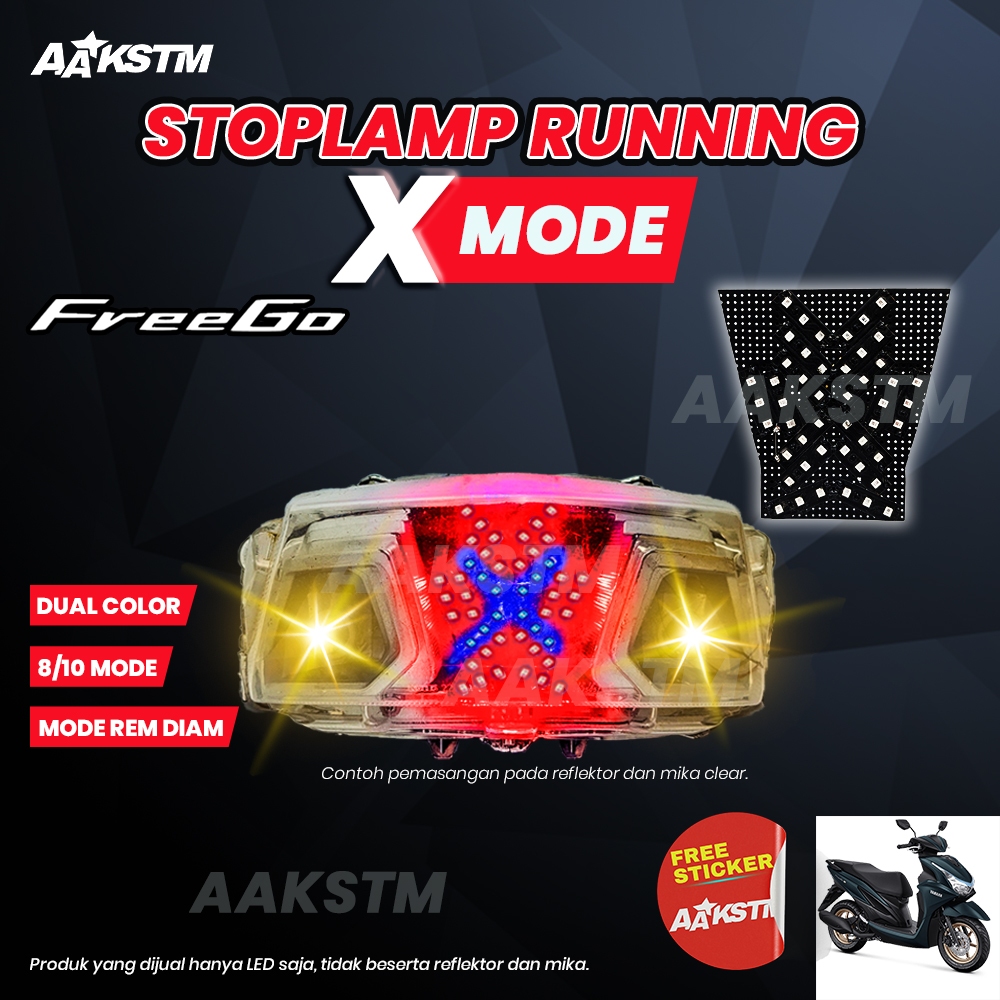Jual Lampu Rem LED FREEGO GEN 1 X Mode LED 8 10 Mode Running Lampu ...