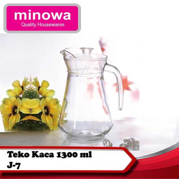 Jual Minowa Water Jug/ Pitcher / Teko Kaca 1300 ml, 1400 ml Serioes 'J ...