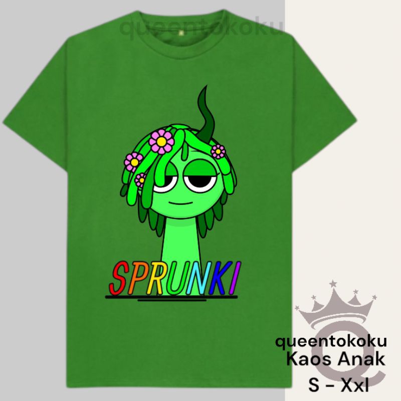 Jual Koas Anak SPRUNKI INCREDIBOX VINERA green Tanaman | Shopee Indonesia