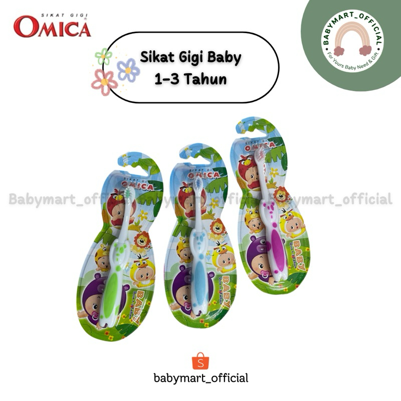 Jual OMICA Sikat Gigi Baby 1-3Tahun/Omica sikat gigi bayi 1-3Tahun ...