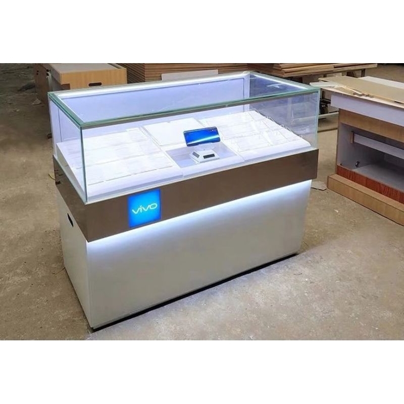 Jual ETALASE KONTER HP MINIMALIS PLYWOOD 9mm | Shopee Indonesia