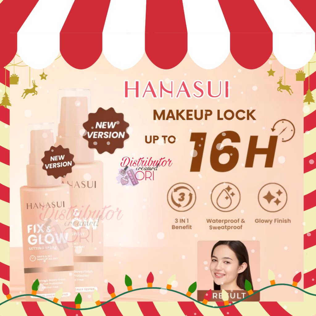 Jual Hanasui Fix & Glow Setting Spray | Shopee Indonesia