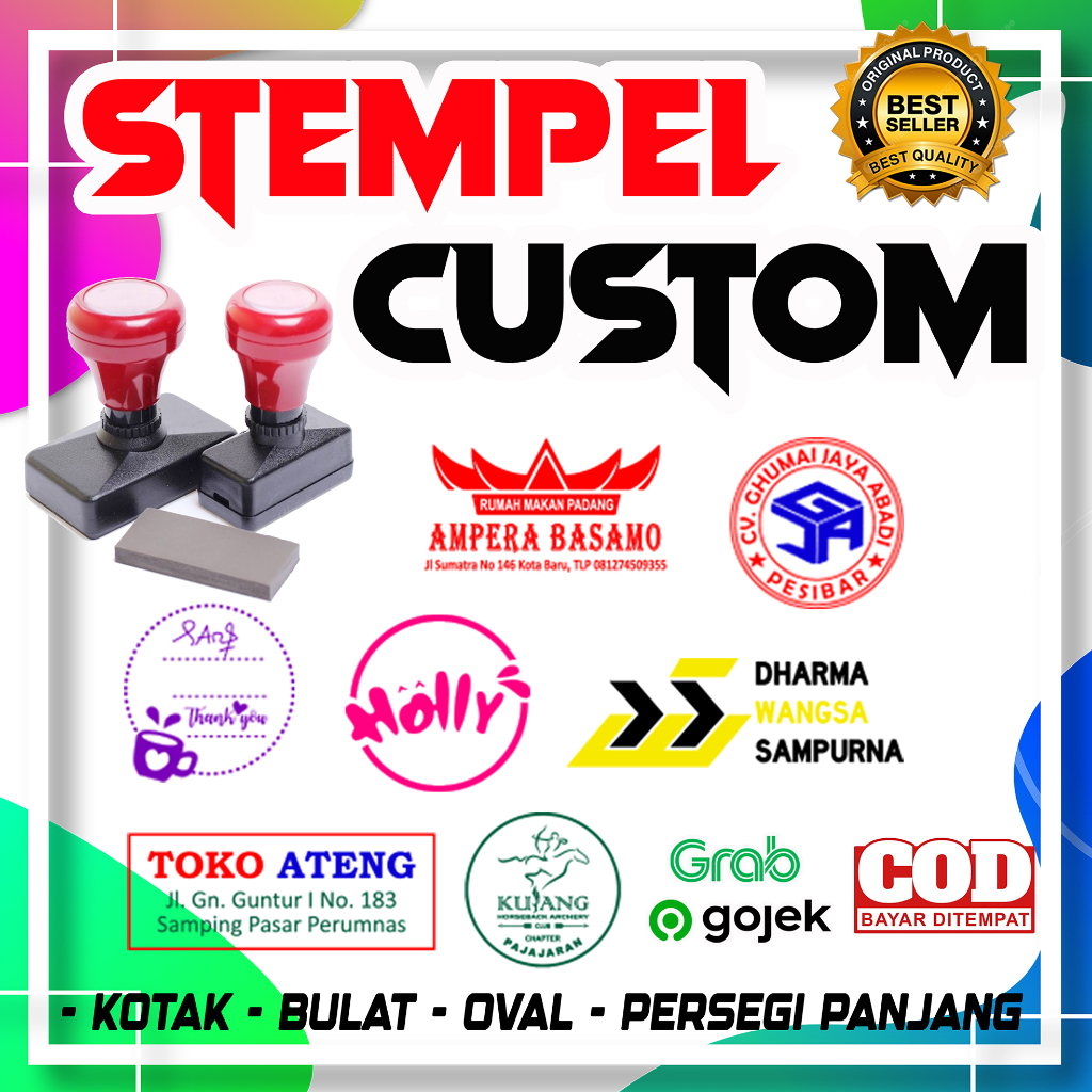 Jual Stempel, Stempel logo, Stempel Nama, Stempel Toko Design Custom ...