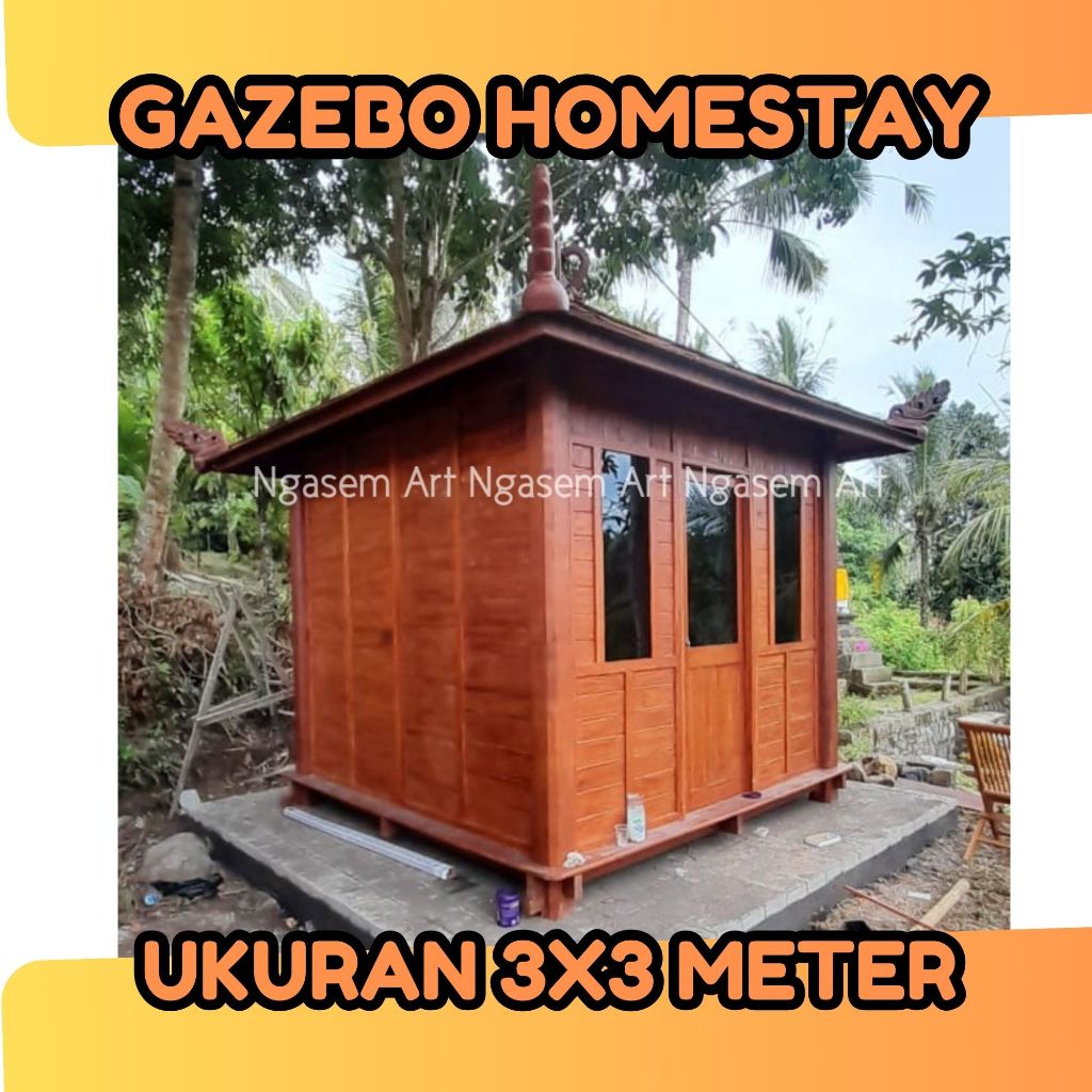 Jual GAZEBO VILLA RESORT l GASEBO HOME STAY RUMAH KAYU VIRAL ...