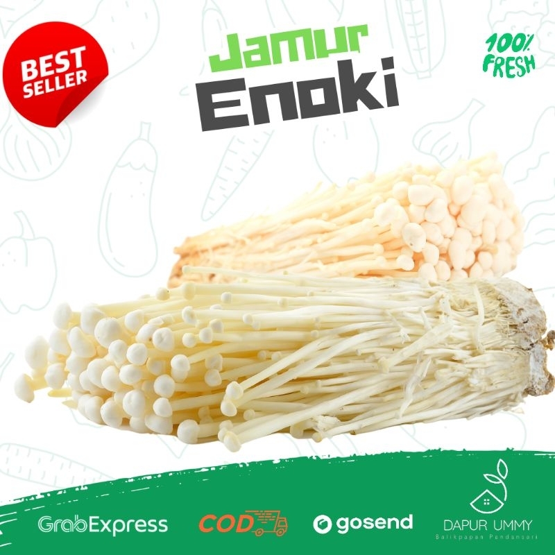 Jual JAMUR • Jamur Enoki 100g | Shopee Indonesia