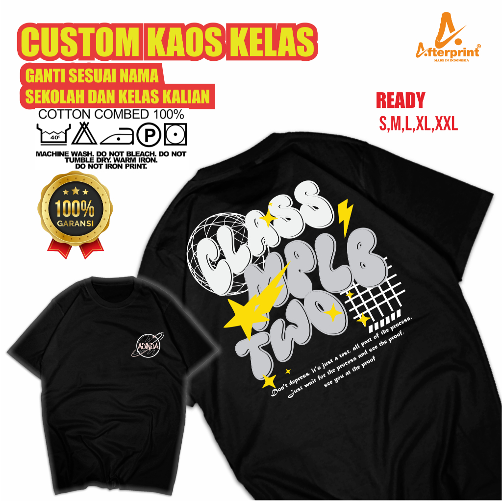Jual kaos kelas custom lucu dan kekinian bisa custom desain suka suka ...